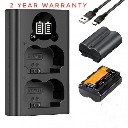 Fujifilm NP-W235 dual battery charger kit, K&F Concept, Fuji XT4 XT5 ...