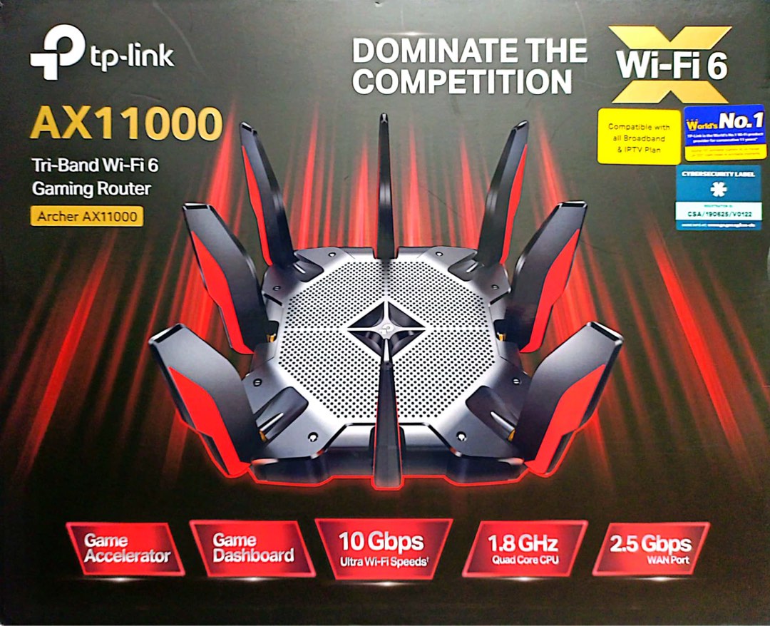 Gaming Router Tri Band Wi Fi Ax Computers Tech Parts Accessories Networking On