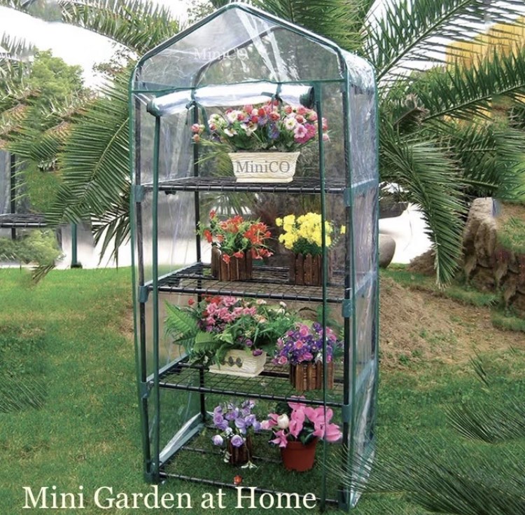 Gardening Rack with transparent pvc cover, Furniture & Home Living ...
