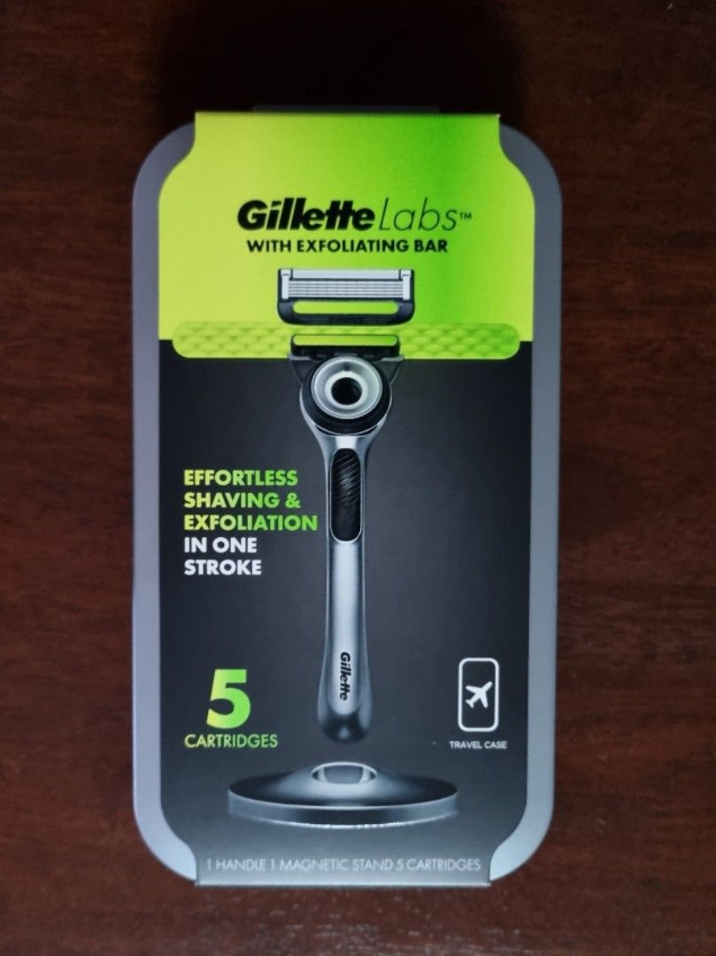 GILLETTE Labs Exfoliating Bar + Exclusive Travel Case, Beauty ...