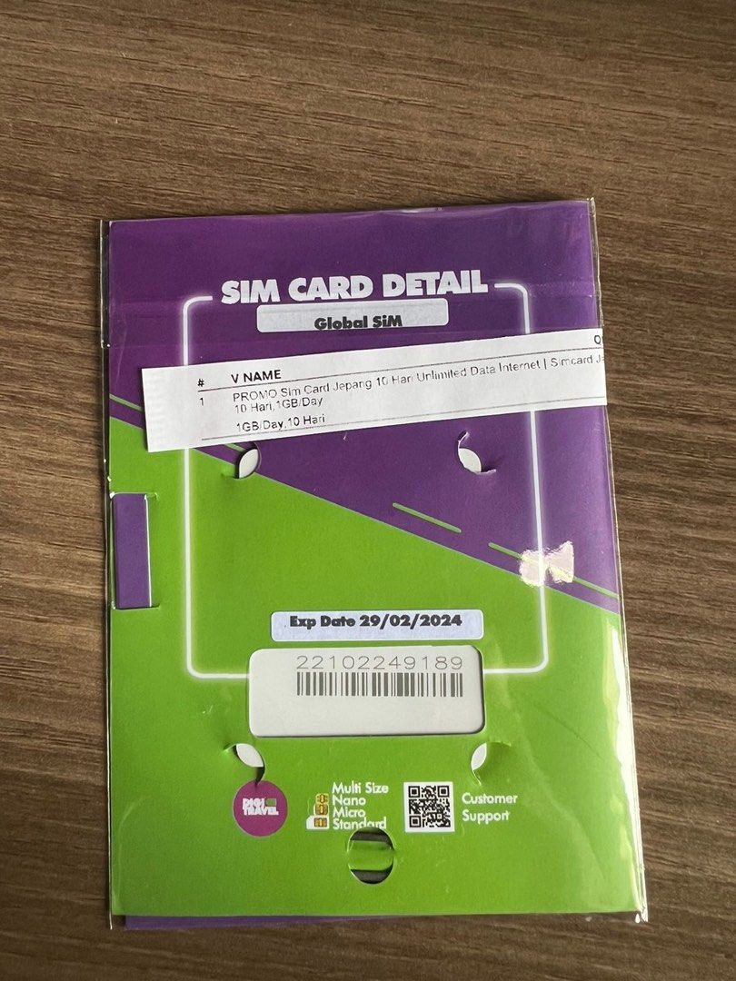 Global Sim Card Unlimited 10 Days - Jepang, Telepon Seluler & Tablet ...