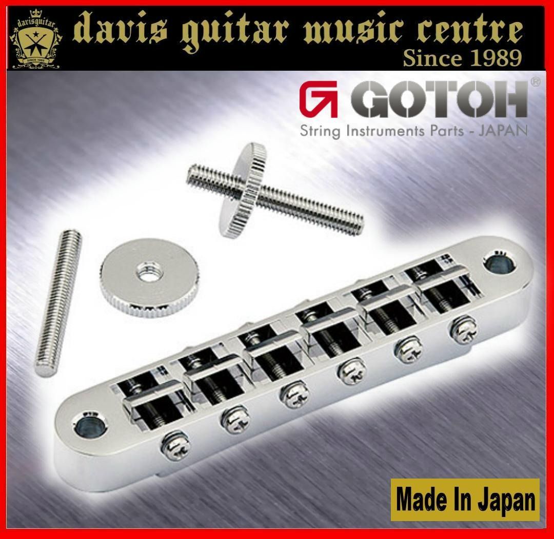 Gotoh Bridge $35-$75 stop tail Made In Japan Electric Guitar Chrome ...