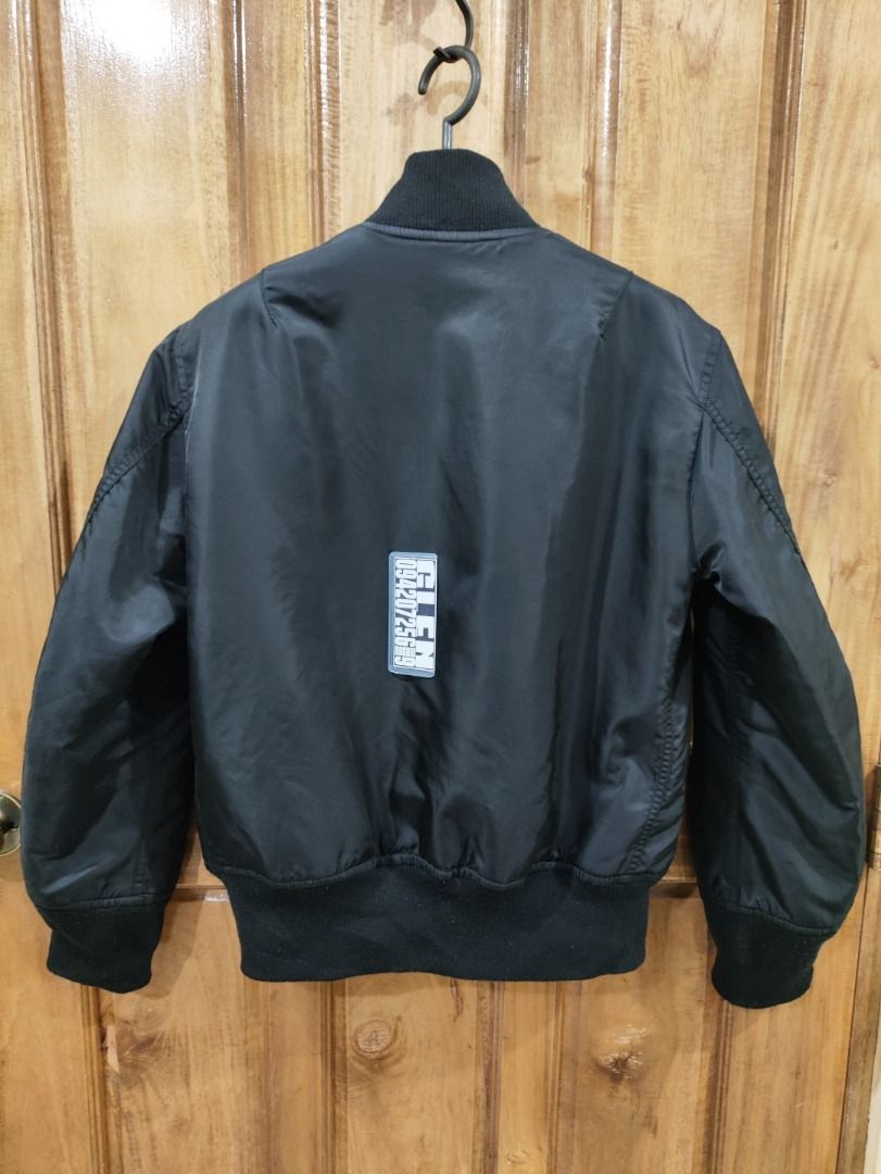 GU by Uniqlo MA-1 Blouson Bomber Jacket MEN'S (Black), Men's Fashion ...