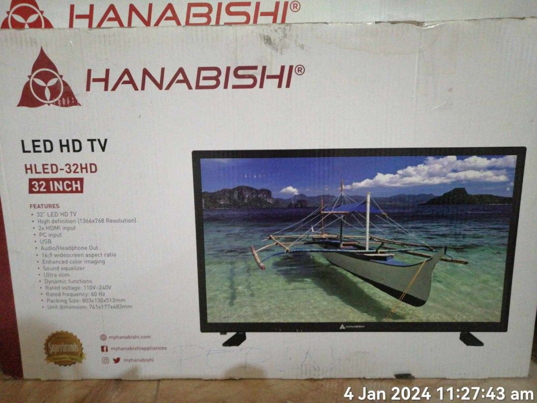 HANABISHI TV'S, TV & Home Appliances, TV & Entertainment, TV on Carousell