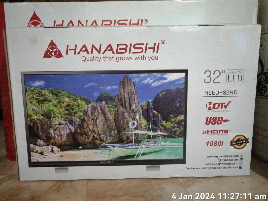 HANABISHI TV'S, TV & Home Appliances, TV & Entertainment, TV on Carousell