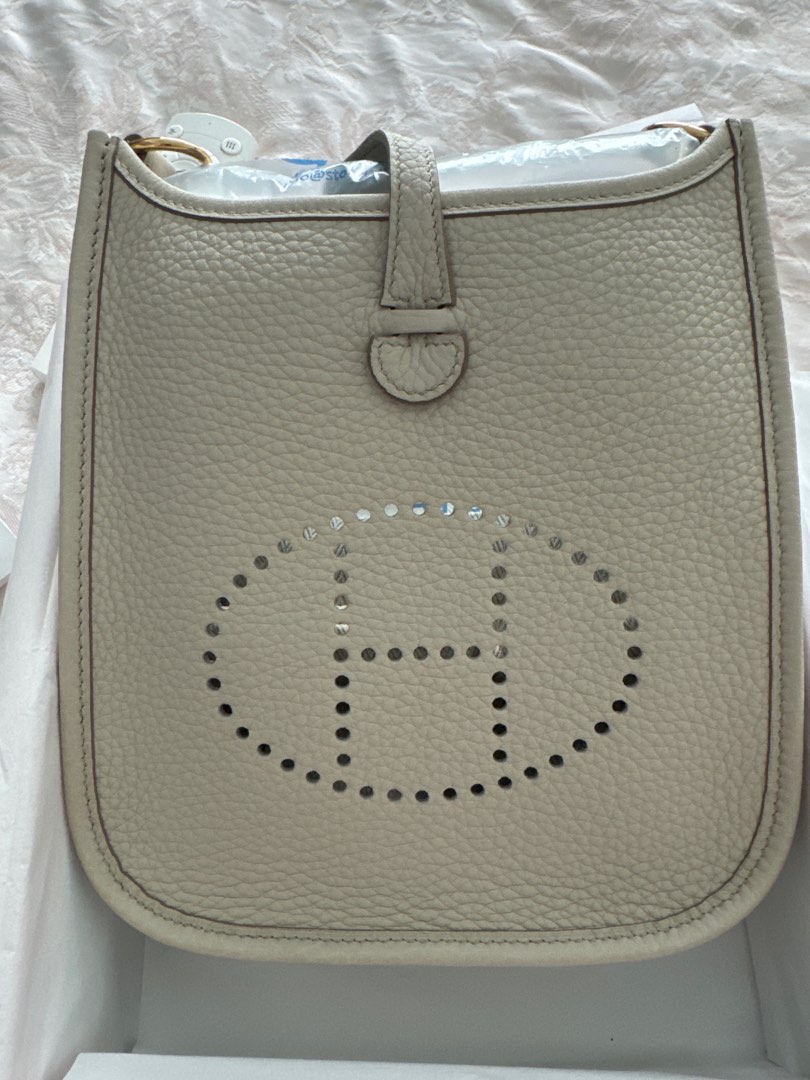 Hermes Mini Evelyn (TPM) Brand with GHW, Luxury, Bags & Wallets on Carousell