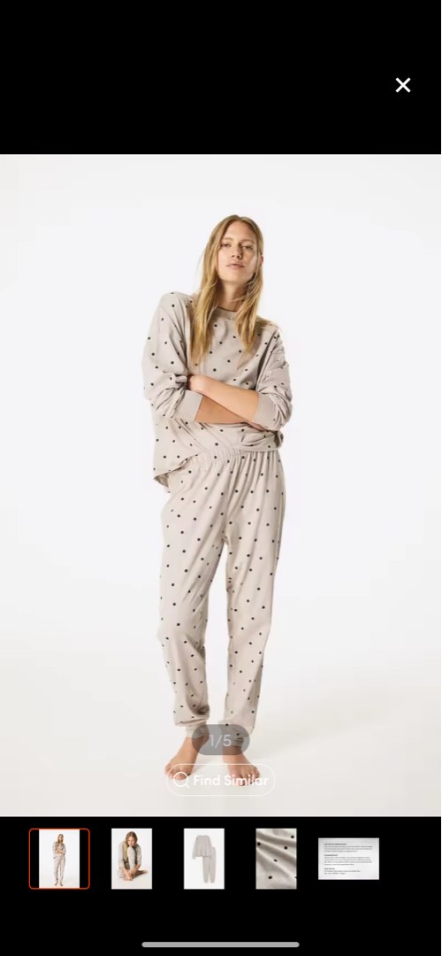 H&M Pajamas (SET), Women's Fashion, Undergarments & Loungewear on Carousell