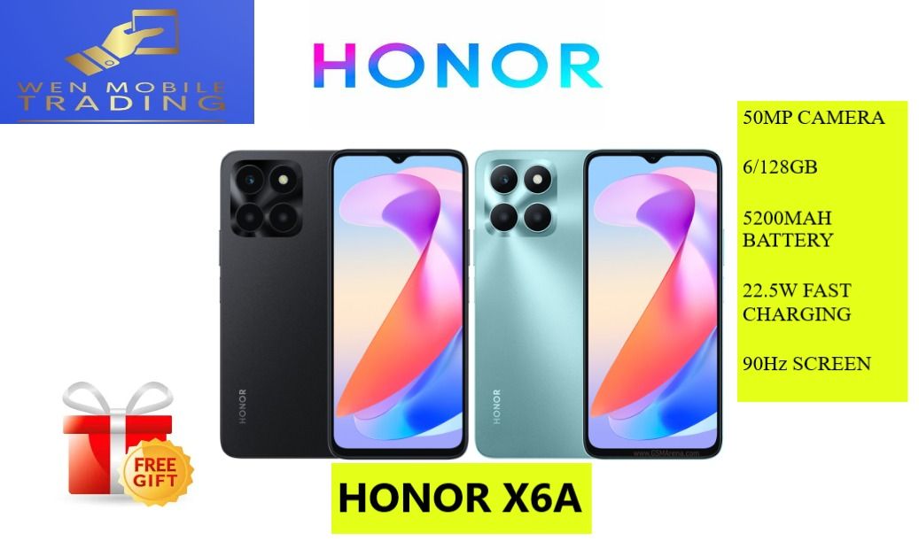 Honor X6A Black 128 GB, Mobile Phones & Gadgets, Mobile Phones, Android ...