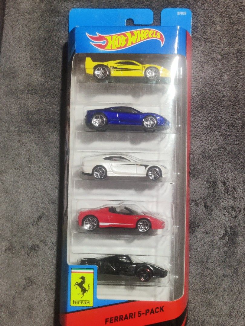 Hot Wheels Ferrari 5 Pack RARE Good Cars, Hobbies & Toys, Toys & Games ...