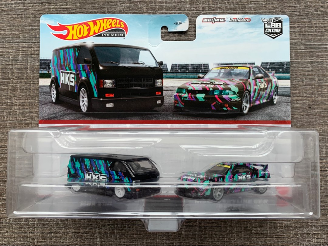 Hot Wheels Premium Car Culture HKS 2-Pack MBK Van & Nissan Skyline GT-R ...