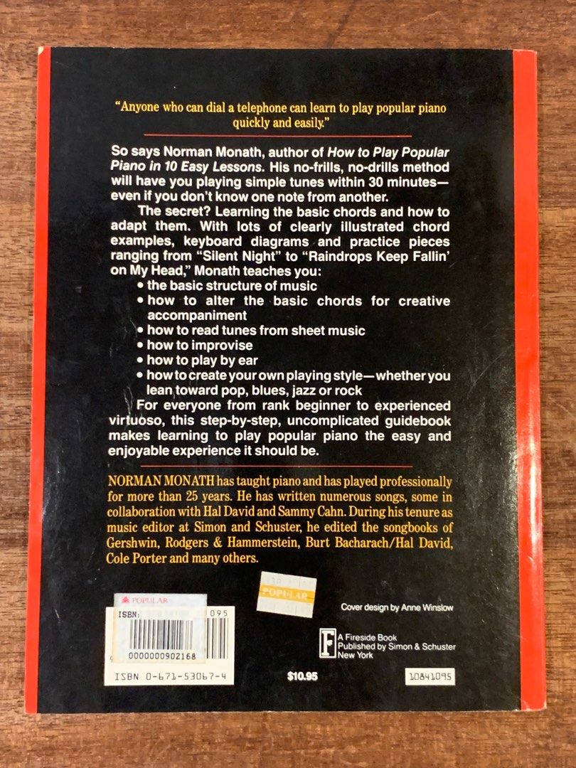 How To Play Popular Piano In 10 Easy Lessons The fastest, easiest way ...