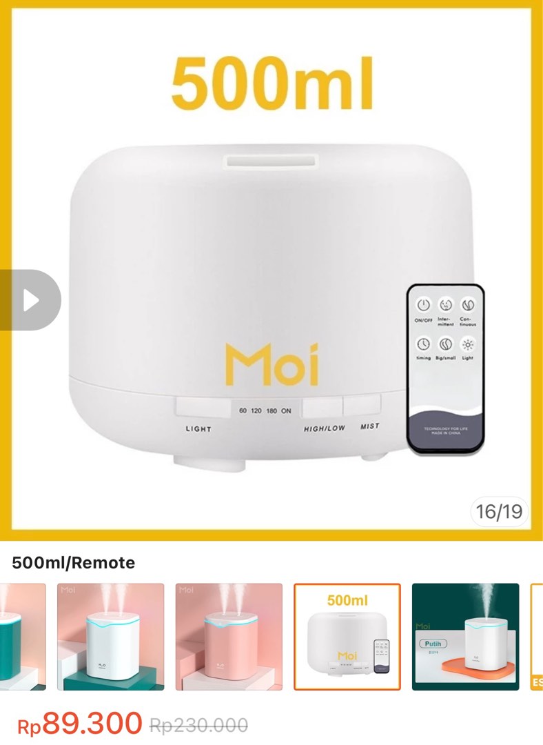 Humidifier Diffuser Ai Purifier, Antik, Lainnya di Carousell