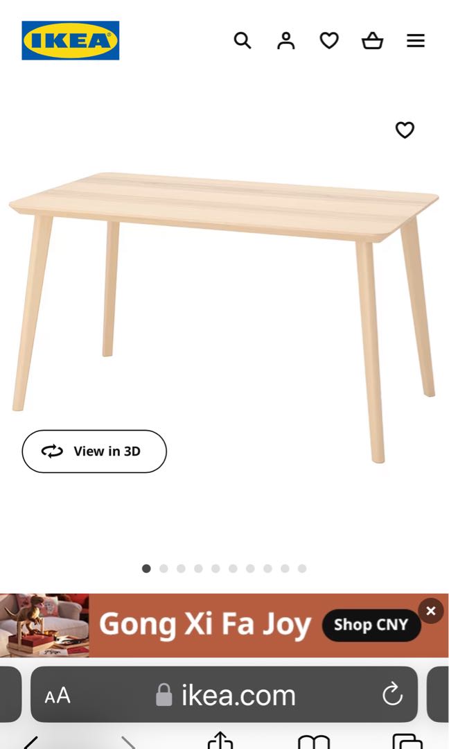 IKEA table, Furniture & Home Living, Furniture, Tables & Sets on Carousell