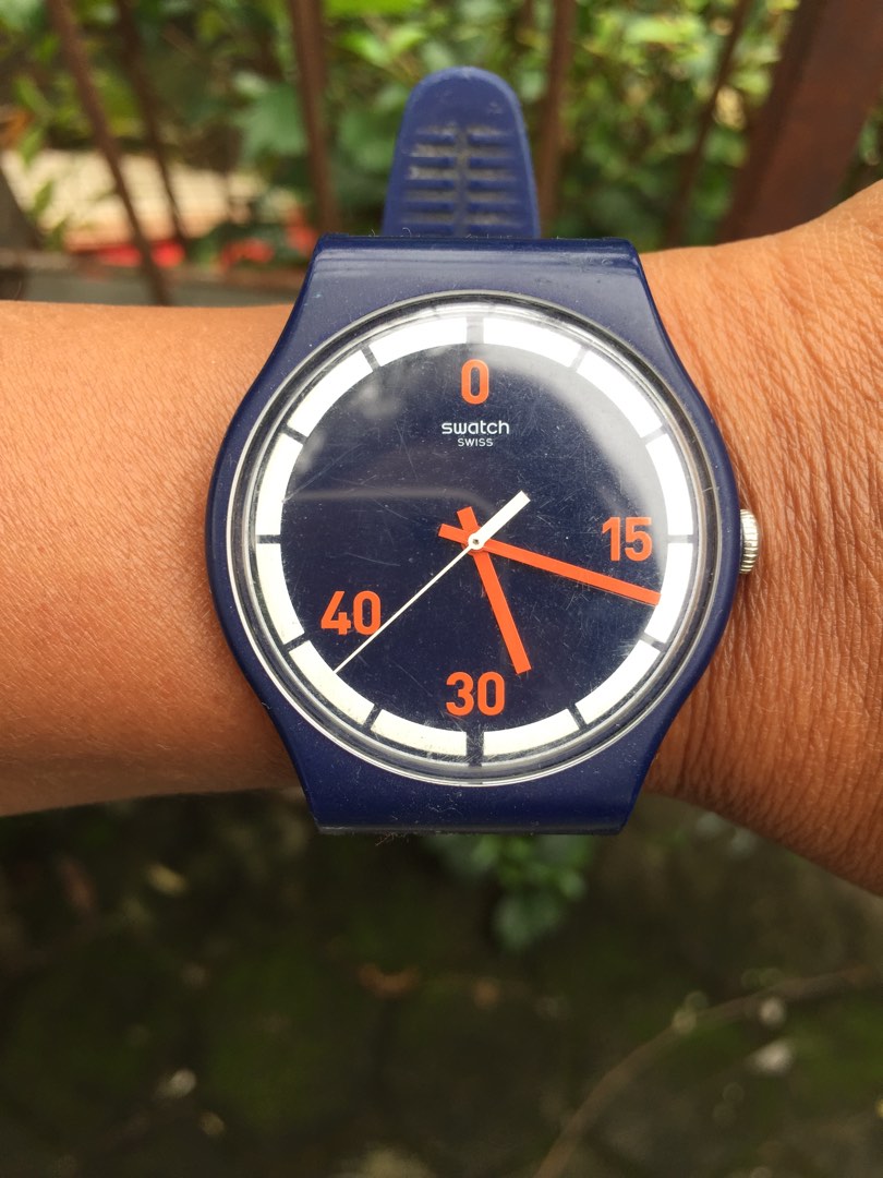 Jam Swatch edisi Roland Garros original, Fesyen Pria, Jam Tangan di ...