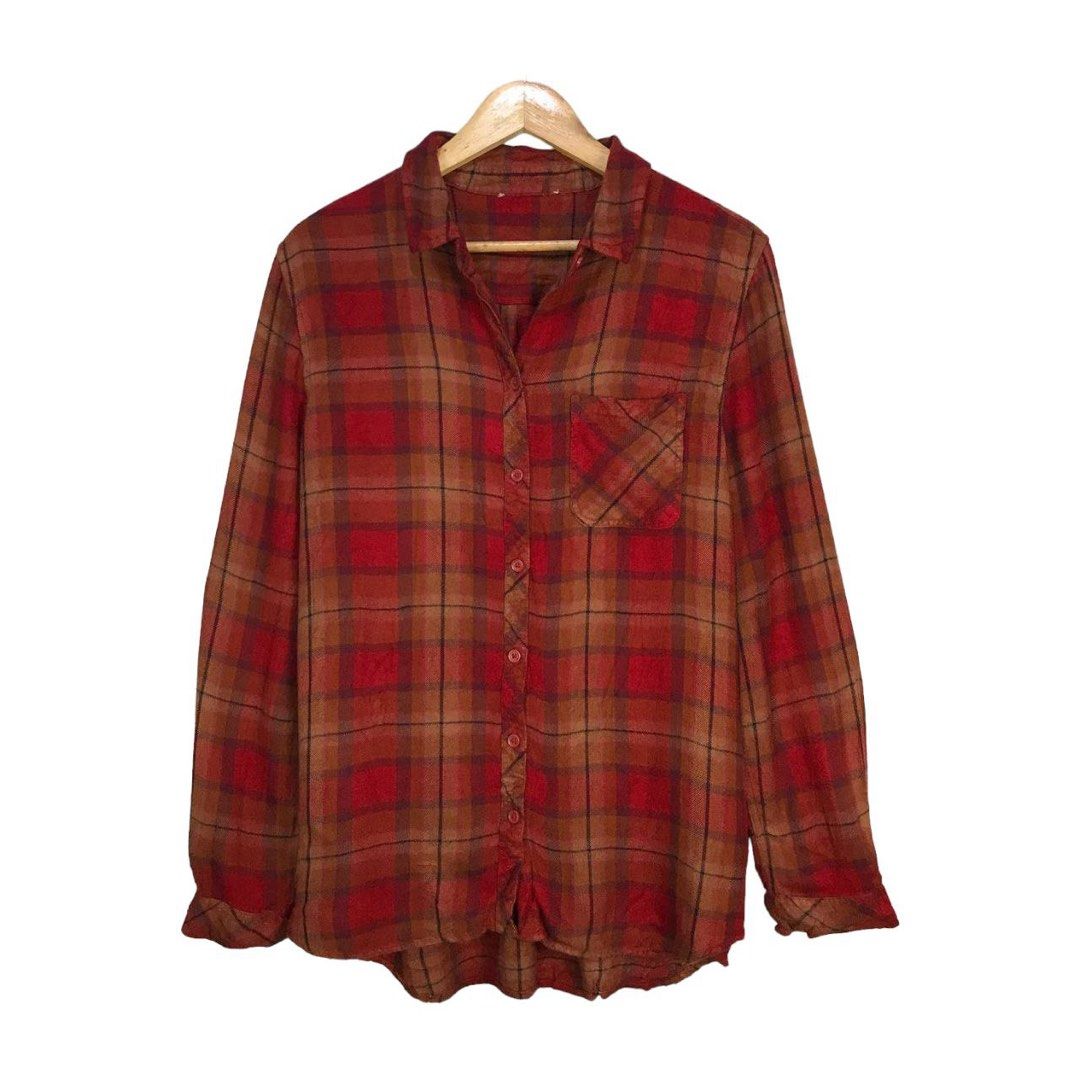 Japanese Flannel, Men's Fashion, Coats, Jackets and Outerwear on Carousell