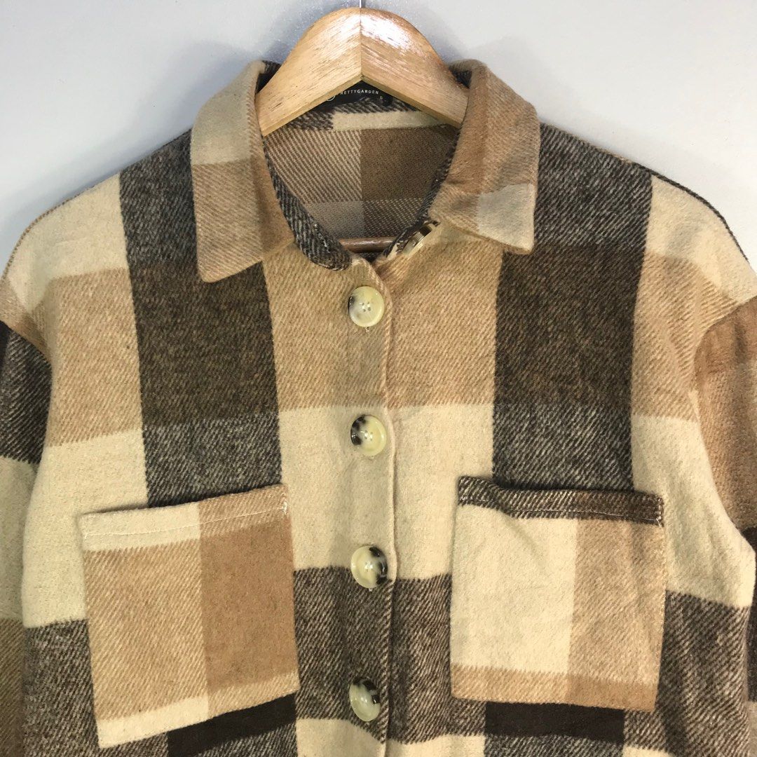 Japanese Flannel Pretty Garden, Men's Fashion, Coats, Jackets and ...