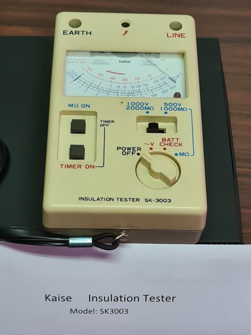 KAISE (JAPAN) SK 3003 INSULATION TESTER, Furniture & Home Living, Home ...