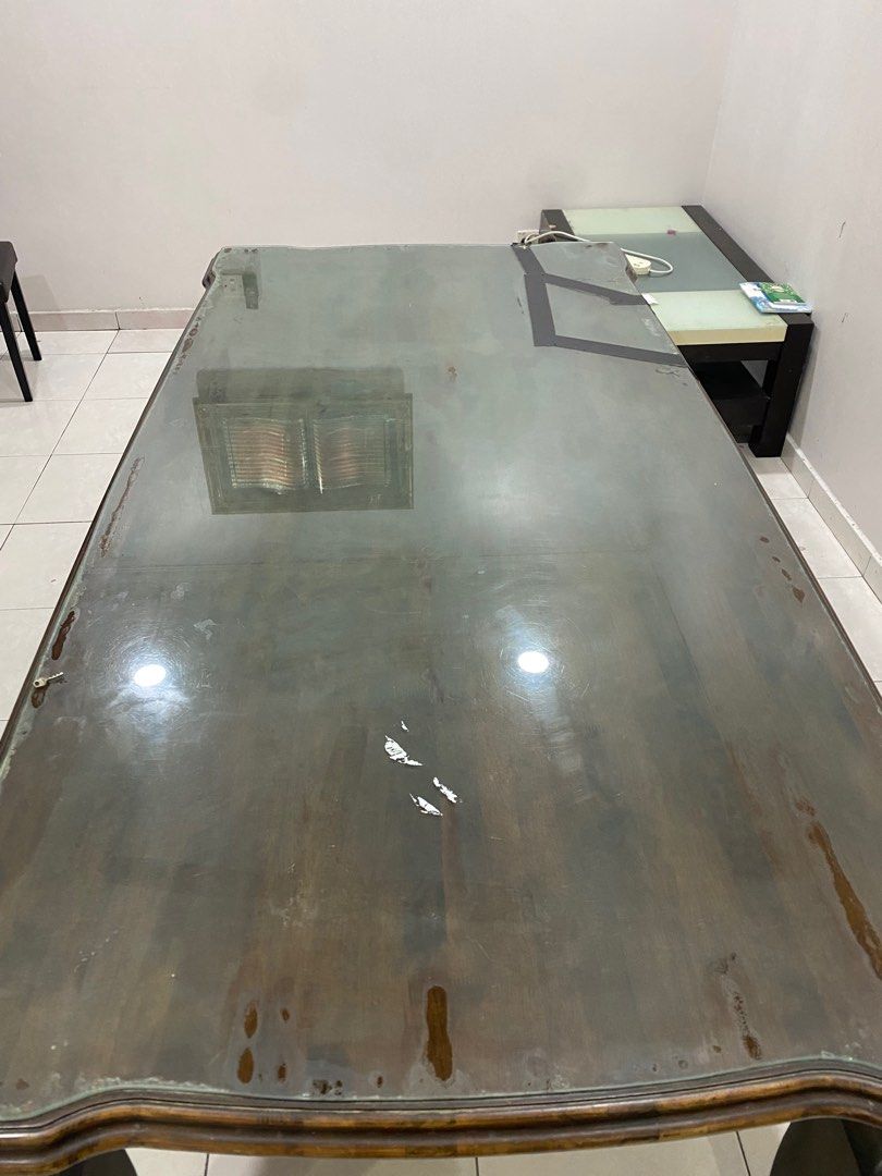 MEJA MAKAN KAYU CENGAL, Furniture & Home Living, Furniture, Tables ...