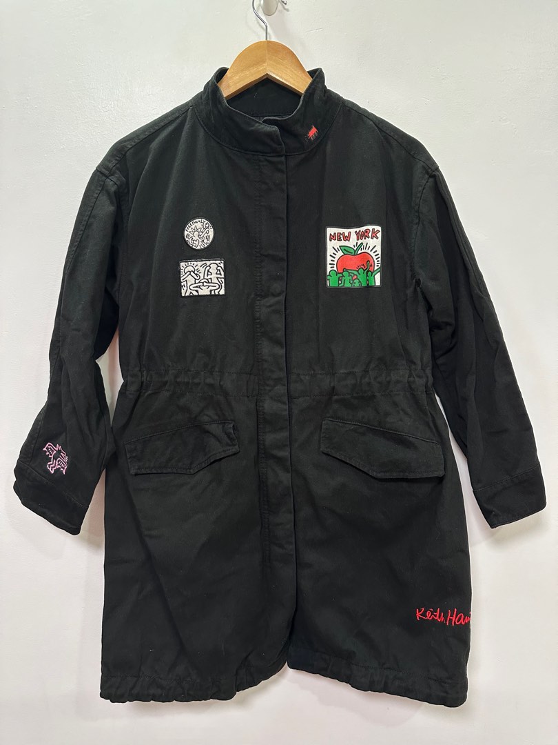 KEITH HARING | “Drawing the Line” Parka Jacket, Women's Fashion, Coats ...