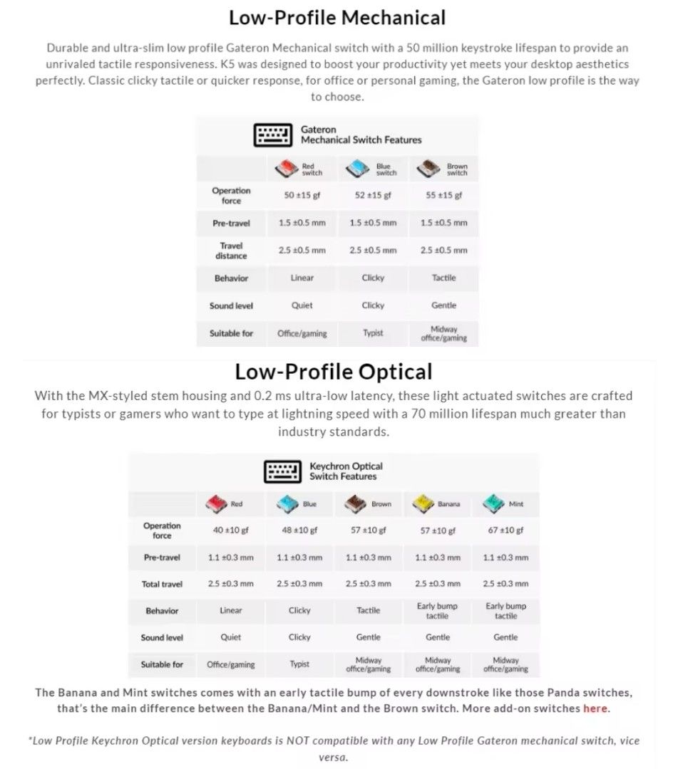 Keychron K5 (red switch), Computers & Tech, Parts & Accessories ...