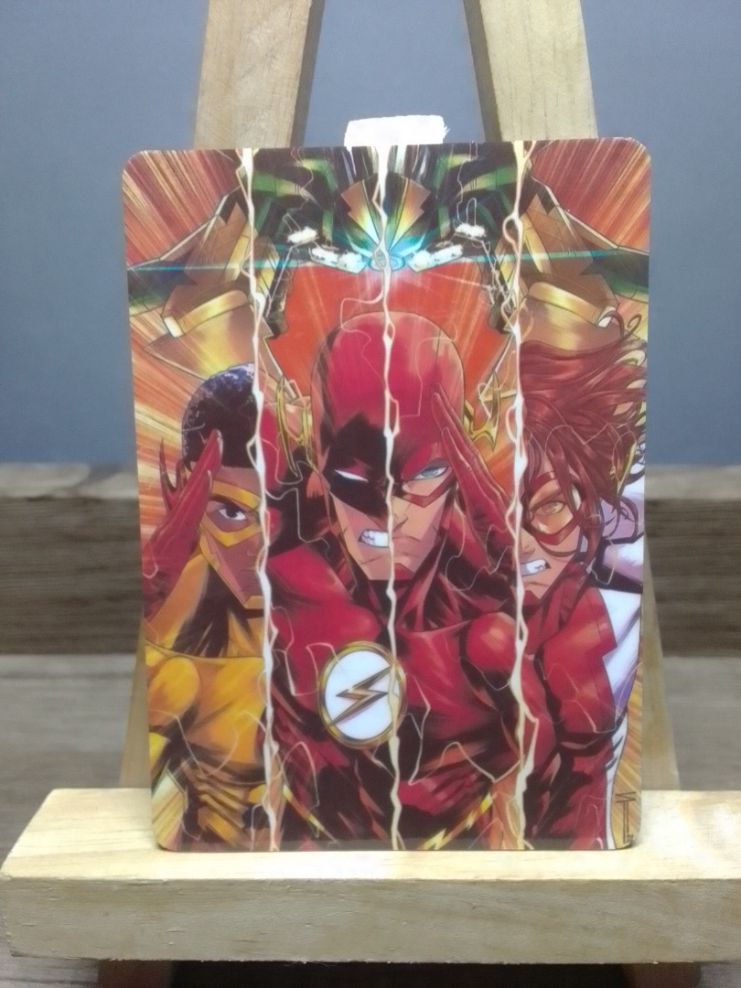 KID FLASH FLASH AND IMPULSE DC ART CARD - CUSTOM, Hobbies & Toys, Toys ...