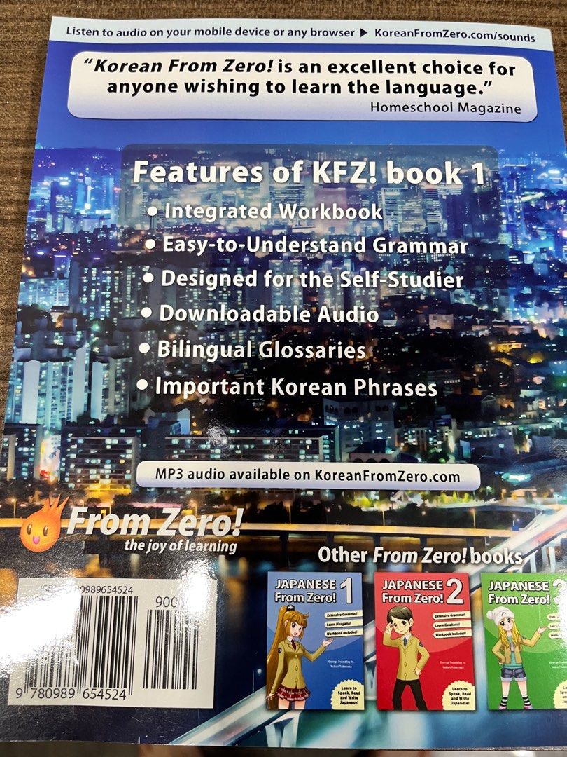 Korean from Zero to 1, Hobbies & Toys, Books & Magazines, Assessment Books on Carousell