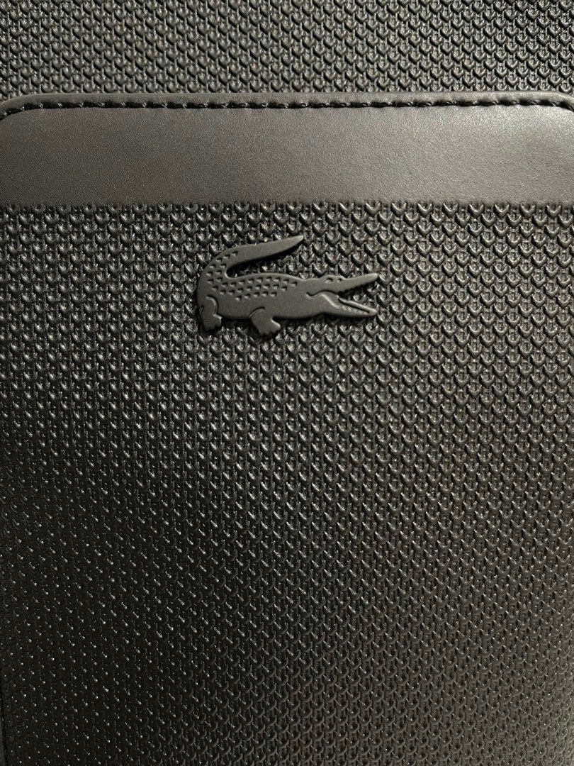 LACOSTE MEN'S CHANTACO PIQUÉ LEATHER BAG, Men's Fashion, Bags, Sling ...