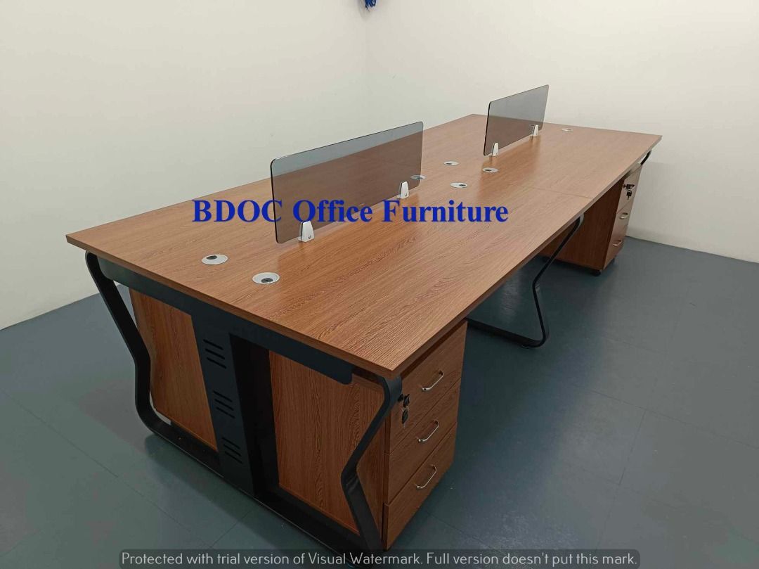 Laminated office tables, office chairs , gang chair, Partition, steel ...