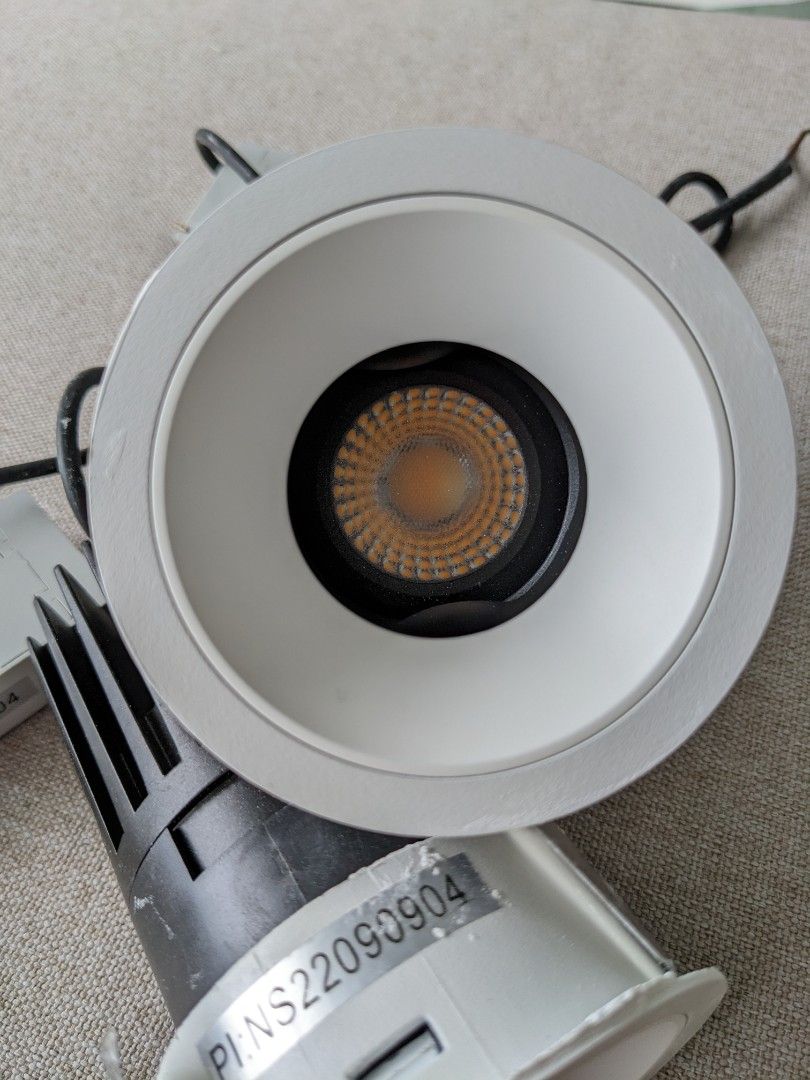 LED downlights with dimmable power supply, Furniture & Home Living ...