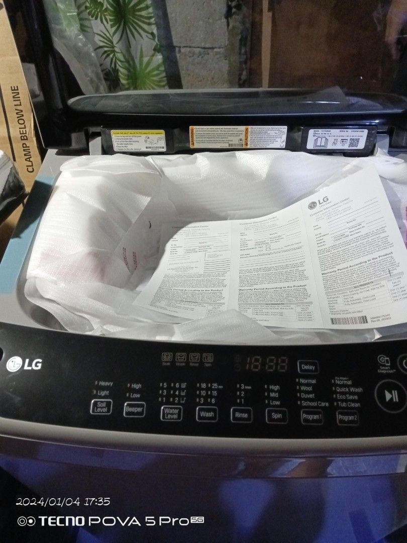 Lg T2175VS2M smart inverter fully automatic, TV & Home Appliances, Air Conditioning and Heating ...