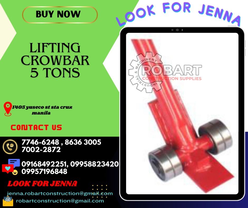 LIFTING CROWBAR 5 TONS, Commercial & Industrial, Construction Tools ...