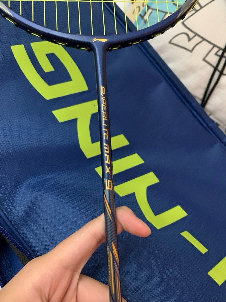 Lining superlite max 9, Sports Equipment, Sports & Games, Racket & Ball ...