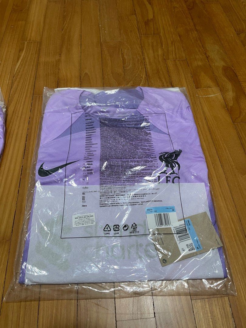 Brand New Liverpool Lilac GK Home Kit for 2022/23, Men's Fashion ...