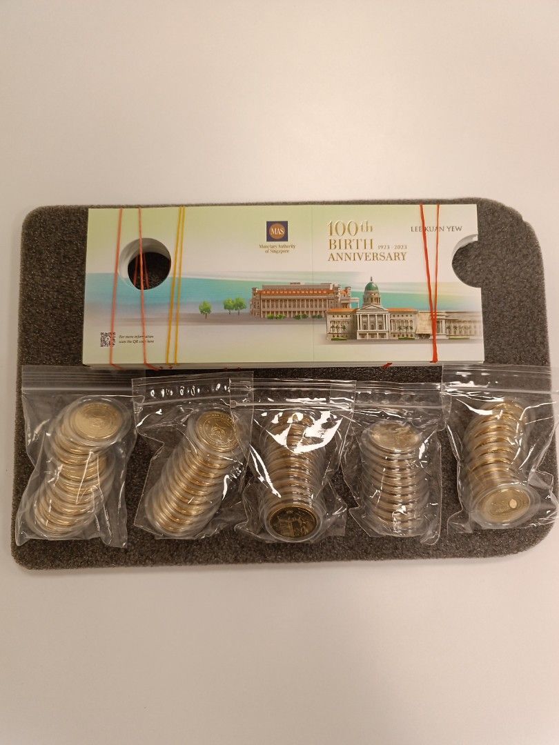 LKY Coin MAS 100th Birth Anniversary Lee Kuan Yew Commemorative $10 ...