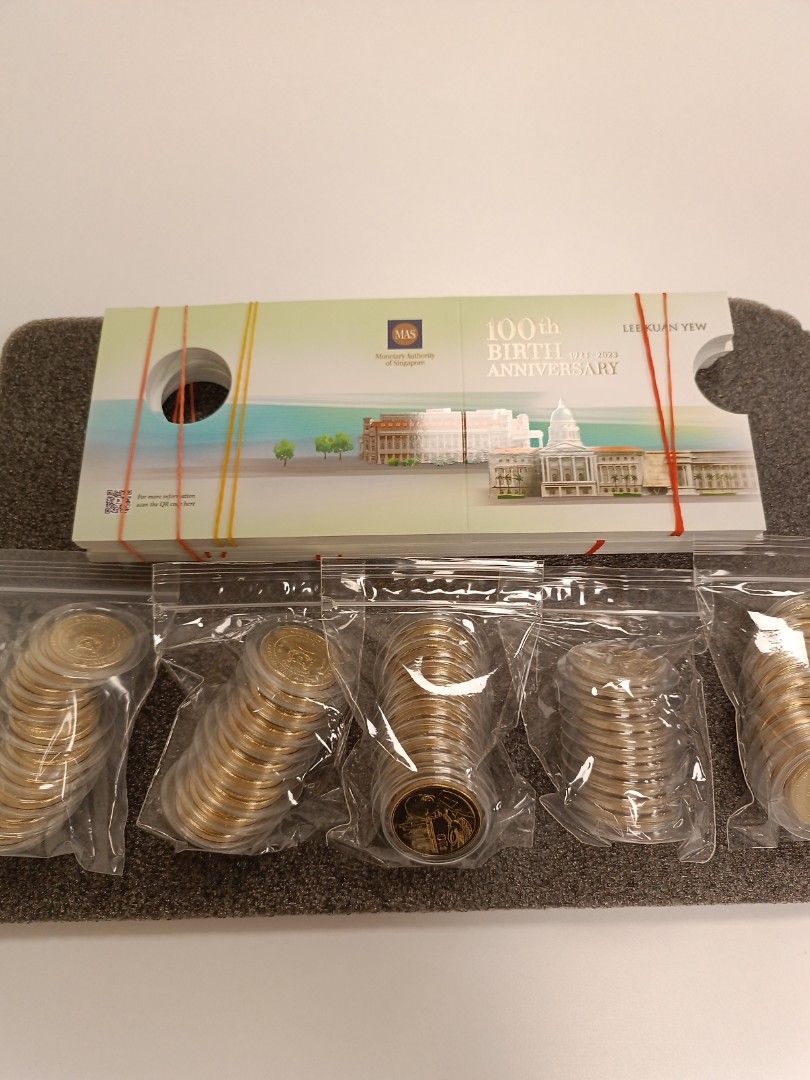 LKY Coin MAS 100th Birth Anniversary Lee Kuan Yew Commemorative $10 ...