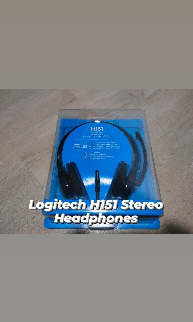 Logitech H151 Stereo Headphones, Audio, Headphones & Headsets on Carousell