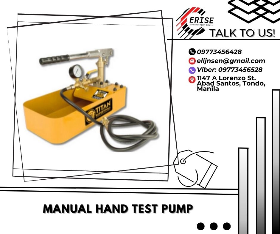 manual hand test pump, Commercial & Industrial, Construction & Building ...