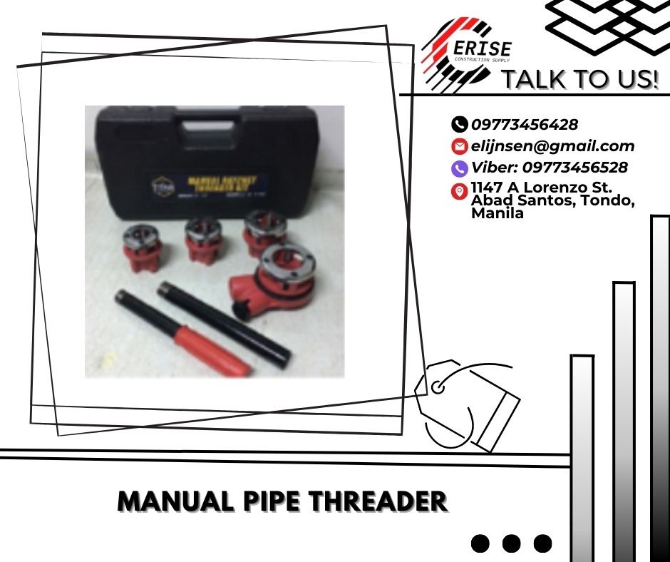 MANUAL PIPE THREADER, Commercial & Industrial, Construction & Building Materials on Carousell