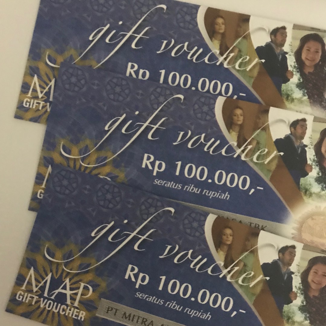MAP 100 RIBU, Tiket & Voucher, Kartu Hadiah & Voucher di Carousell