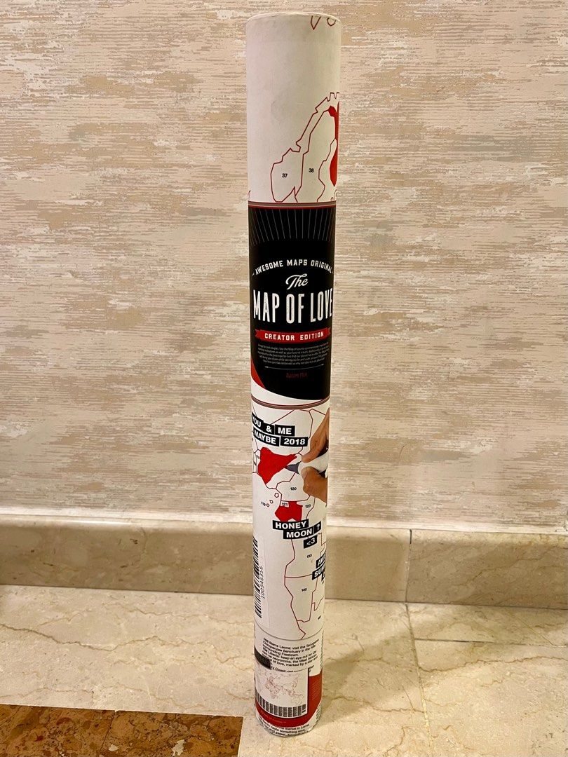 Map of Love by Awesome Maps, Furniture & Home Living, Home Decor ...