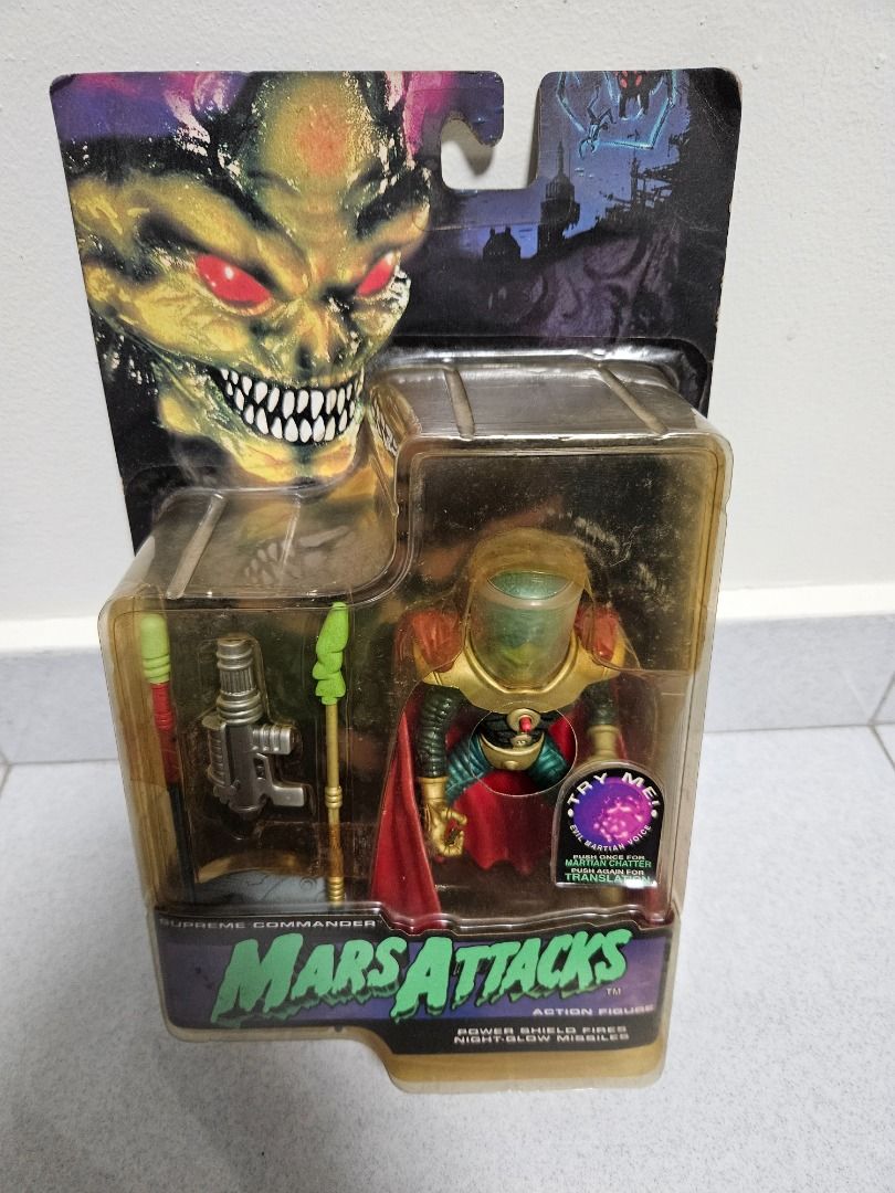 MARS ATTACKS' Supreme Commander Vintage Movie Action Figure (1996 ...