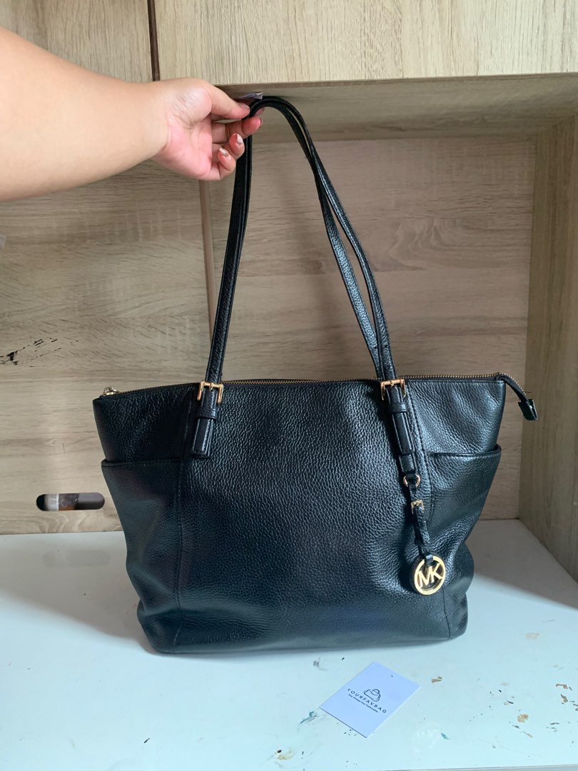 Michael kors tote kulit asli, Fesyen Wanita, Tas & Dompet di Carousell