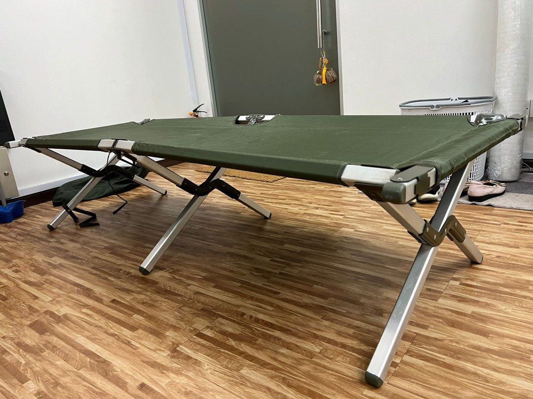 Military Army Cot Bed Portable Foldable, Furniture & Home Living ...