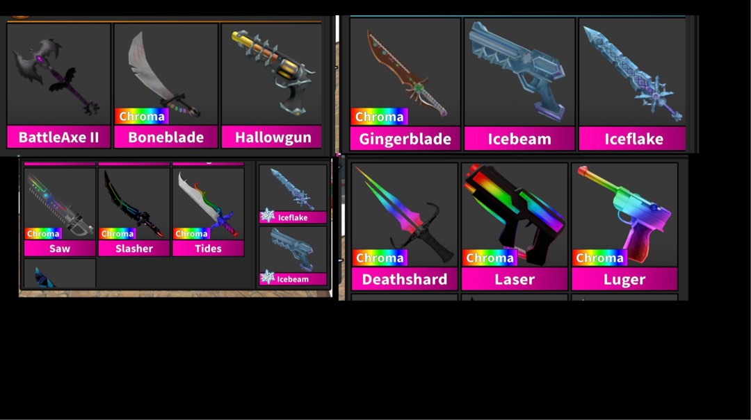 Mm2 set, Video Gaming, Gaming Accessories, In-Game Products on Carousell