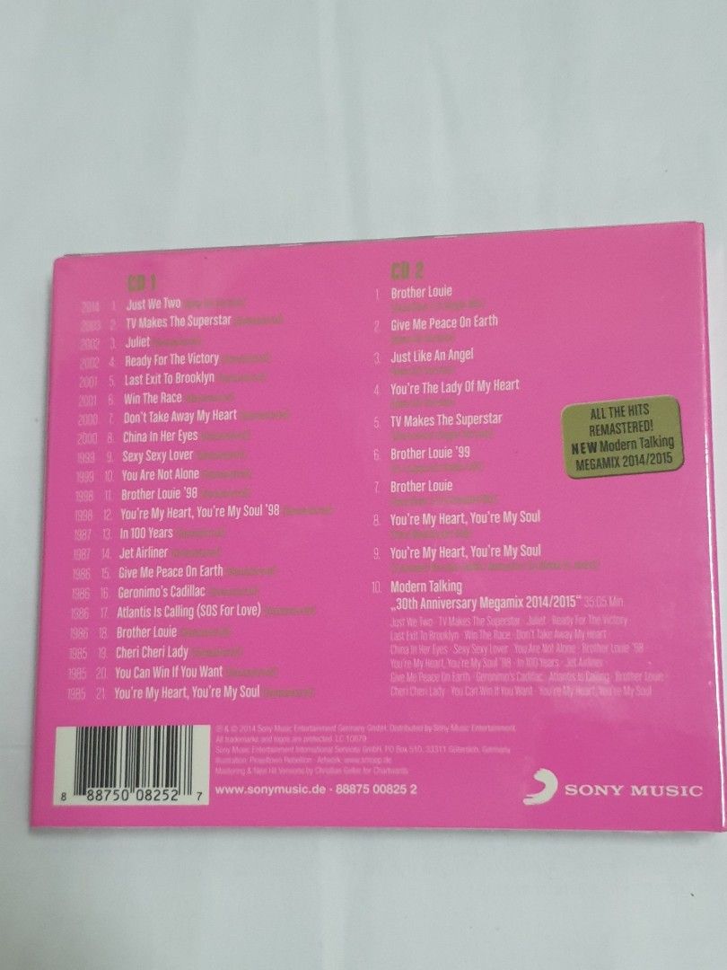 Modern Talking 30 2cd sets, Hobbies & Toys, Music & Media, CDs & DVDs on Carousell