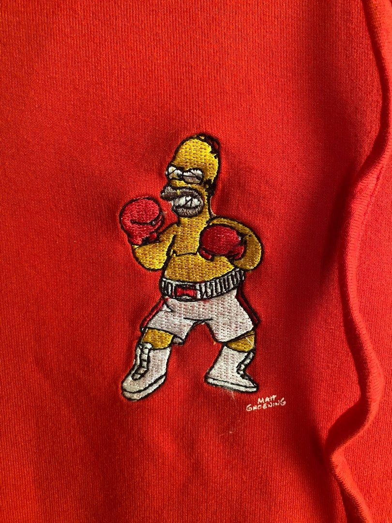 mossimo x homer simpsons red hoodie jacket, Women's Fashion, Coats ...
