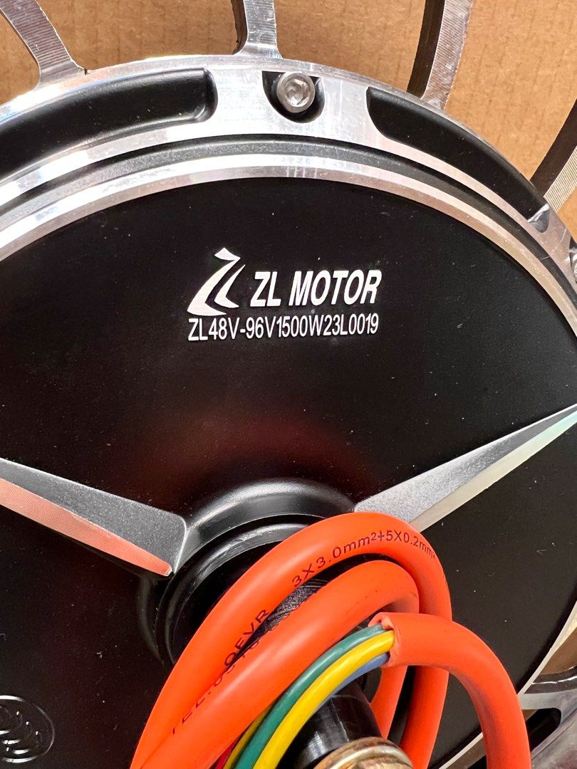 *Motor Wheel 20 inch ZL 48v to 96v 1500W Brushless Gearless Expansible Fit Ebike Hydraulic Brake ...