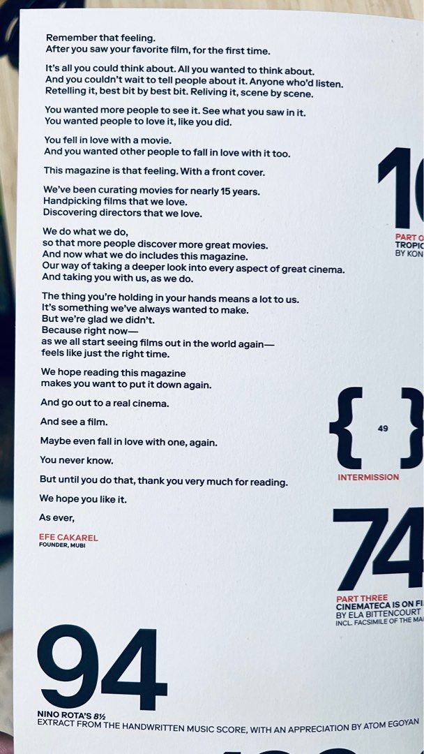 MUBI Notebook 0 - for lovers of film, cinema, sold out, rare, out of ...