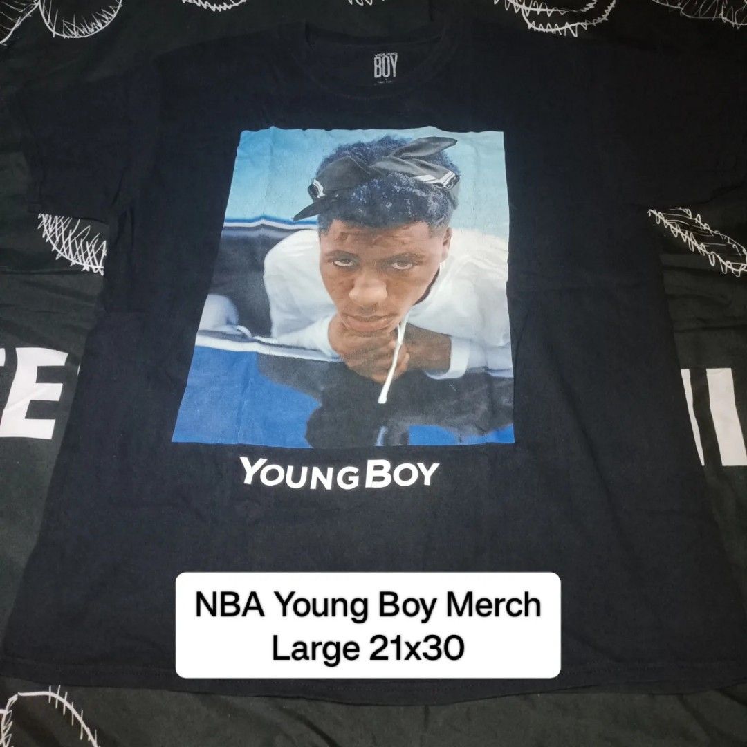 NBA Young Boy Merch, Men's Fashion, Tops & Sets, Tshirts & Polo Shirts ...