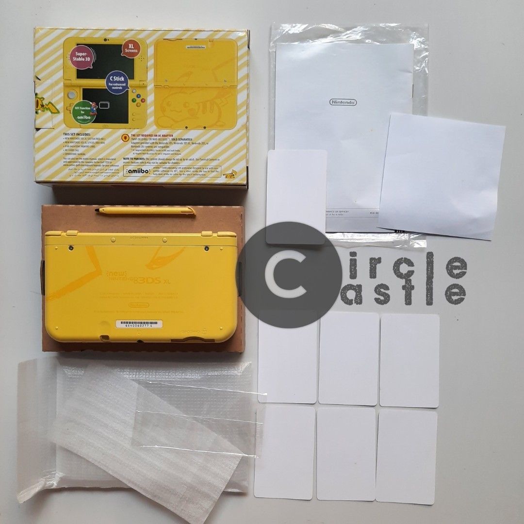 New Nintendo 3DS XL Pikachu Yellow Edition, Video Gaming, Video Game ...